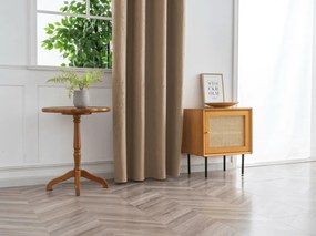 Zatemňovací závěs DUNES VELVET 140x250 cm, béžovohnědý Zavěšení: Kovové kroužky