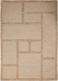 Ručně tkaný vlněný koberec v přírodní barvě 140x200 cm Harris Modula Wool – Flair Rugs