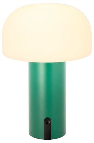 Bílá/zelená LED stolní lampa (výška 22,5 cm) Styles – Villa Collection