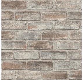 Vliesová tapeta hnědo-šedé cihly, 869002 / Tapety na zeď Symphony (0,53 x 10,05 m) Rasch