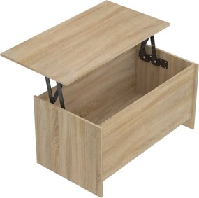 vidaXL Konferenční stolek 102 x 55,5 x 52,5 cm kompozitní dřevo [809668] Barva: hnědý dub