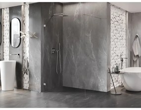 Mexen Lunar sprchová stěna levá 60 x 200 cm, 8mm čiré sklo, chromová, 830-060-000-01-00-L