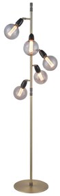 Halo Design 739615 stojací lampa Compass 5L, mosaz, 155cm