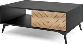 PSK Konferenční stolek DARA, Dub Evoke/Černá 104 cm