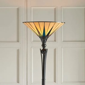 Endon 64042 - Stojací lampa Tiffany DARK STAR 1xE27/60W/230V pr. 42 cm