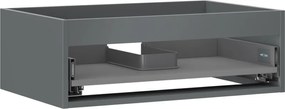 Mexen Box-A, závěsná skříňka 70 cm, 1 zásuvka, grafitová matná, 91AX0-0700-235-1-66