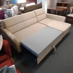 Sedací sestava LIVIA | malá sedací souprava + křeslo | 228x157 + 88 cm | rozkládací s úložným prostorem | VÝBĚR TKANIN