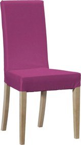 Potah na židli IKEA  Harry, krátký barva růžová látka pletený vzor