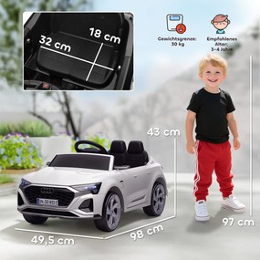 AIYAPLAY dětské elektrické autíčko 12V dětské autíčko s dálkovým ovládáním 2.4G, hudbou MP3 a klaksonem, elektrické autíčko se světlomety, 4 odpružen…