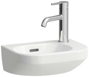 Laufen Lua - Umývátko 36x25 cm, s přepadem, otvor pro baterii vpravo, bílá H8150800001061