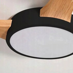 Toolight - LED stropní svítidlo 4-bodové APP210-3CPR, černá-hnědá, OSW-08469