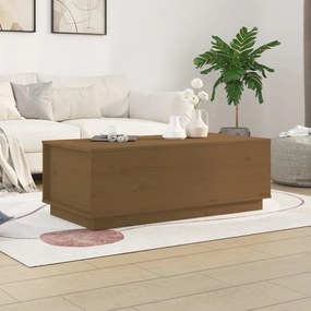 Konferenční Stolek Medově Hnědý 100X50X35 Cm Masivní Borovice - medová hnědá