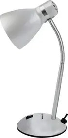 Esperanza ELD113S Alkes stříbrná / Stolní lampa / patice E27 / 12W