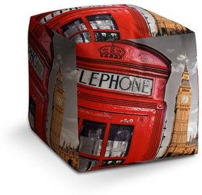Sablio Taburet Cube Londýn 3: 40x40x40 cm