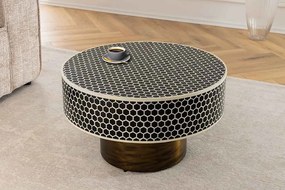 Designový konferenční stolek Xinavane 60 cm černo-bílý