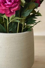 Designový květináč SASSO, vláknocement, 32x28 cm, béžový