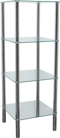 XXXLutz REGÁL, čiré, ocel, 39/107/39 cm - Knihovny - 001931007402