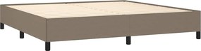 Box spring postel s matrací taupe 200x200 cm textil 3127833