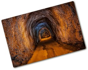 Wallmuralia Kuchyňská deska skleněná Podzemní tunel 80x52 cm