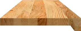 Nášlapy na schody 16 ks světle hnědé 80x30x2 cm masivní dub 3282996