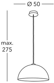 Kolarz A1339.31.Co.VinAu/50- Lustr na lanku CULT 1xE27/100W/230V pr. 50 cm zlatá