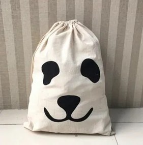Plátěný zatahovací úložný pytel s různými motivy Motiv: Panda