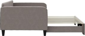 Válenda s přistýlkou taupe 100 x 200 cm textil 3196824