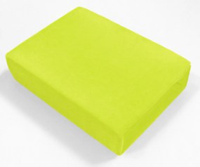 Polášek Froté prostěradlo na vysokou matraci (až 30cm), 180x200cm, na dvoulůžko, světle žluto-zelené