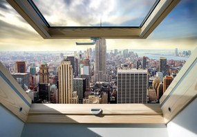 Postershop Fototapeta: Střešní okno na Manhattan - 368x254 cm