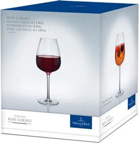 Villeroy&Boch Villeroy & Boch Rose Garden sklenice na červené víno, sada 4 kusy , 200 ml