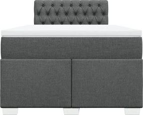 Box spring postel s matrací tmavě šedá 120x190 cm textil 3285835