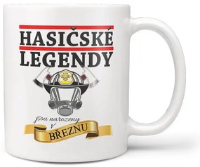 Hrnek Hasičské legendy (Měsíc: 01 – Leden, Náplň hrníčku: Směs slaných oříšků)