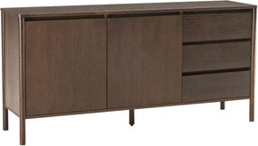 Komoda Blair 160 cm, kouřový dub, 3 zásuvky a skříňka