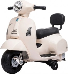 AIYAPLAY Elektro motorka pro děti Mini Vespa GTS 6V s lithiovou baterií, ergonomické sedadlo, opěrka zad, 1,5-3 roky 370-484V90WT