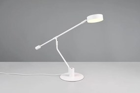 Matně bílá LED stolní lampa s ohybatelnou konstrukcí (výška 64 cm) Manduro – Trio