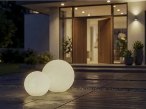 Kanlux 45932 - Venkovní lampa STONO 1xE27/20W/230V pr. 40 cm IP65 bílá