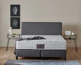 Čalouněná postel OSLO - tmavě šedá 150 × 200 cm