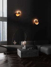 Designové nástěnné svítidlo Solei zlatá