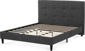 Manželská postel šedá 160x200 cm BED-M160 GREY2