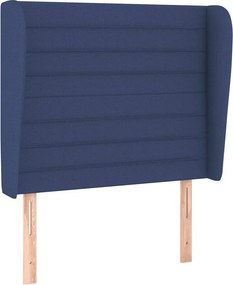 Box spring postel s matrací modrá 90x200 cm textil 3128019