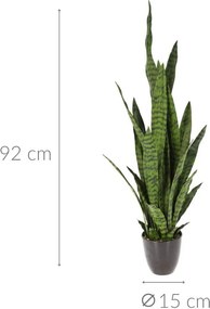 Umělá Sansevieria v květináči, 92 cm