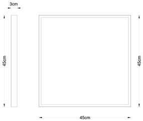 Globo 12382-30 - LED Stropní svítidlo TIBEY LED/30W/230V 45x45 cm