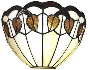 Nástěnná lampa Tiffany FLOWERS Clayre &amp; Eef 5LL-6144