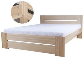 Via-nábytek Postel EMA masiv buk Povrchová úprava postele: Buk (lakovaný) Rozměry postele: 160 x 200