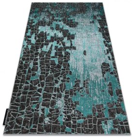 Moderní koberec DE LUXE 2079 vintage Strukturální, zelená / antracit velikost 180x270 cm | krásné koberce cz