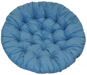 Ratanový papasan průměr 115 cm - polstr tyrkysový melír