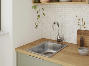 Kuchinox Fresno, vysoká dřezová baterie s ramenem ve tvaru-U, chromová, LAV-BQF_068D