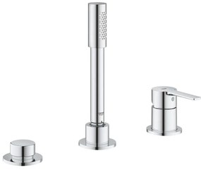 GROHE 19965001 - Vanová tříotvorová baterie LINEARE lesklý chrom 19965001