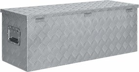 Hliníkový box 110,5 x 38,5 x 40 cm stříbrný 142941