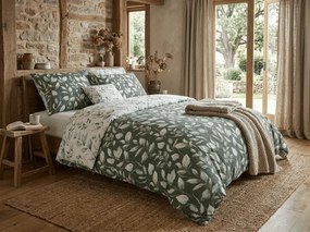 Povlečení z mikrovlákna DREAMFLOR zelené Rozměr povlečení: 2 ks 70 x 90 cm | 200 x 220 cm